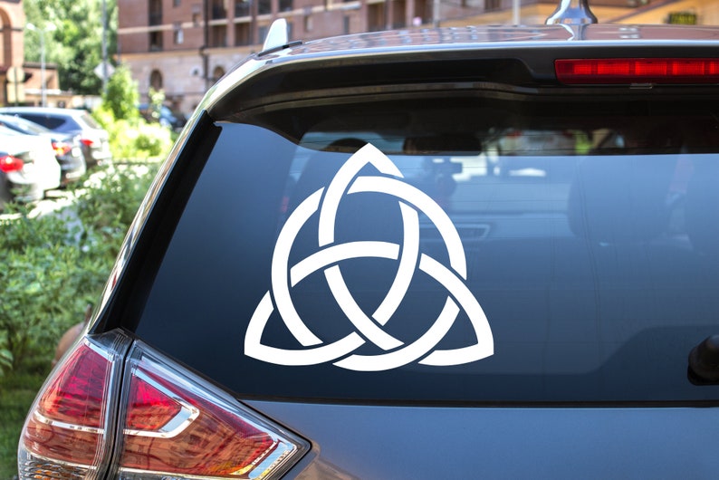 Irish Trinity Knot Vinyl Car Decal // Celtic Trefoil Knot Waterproof ...