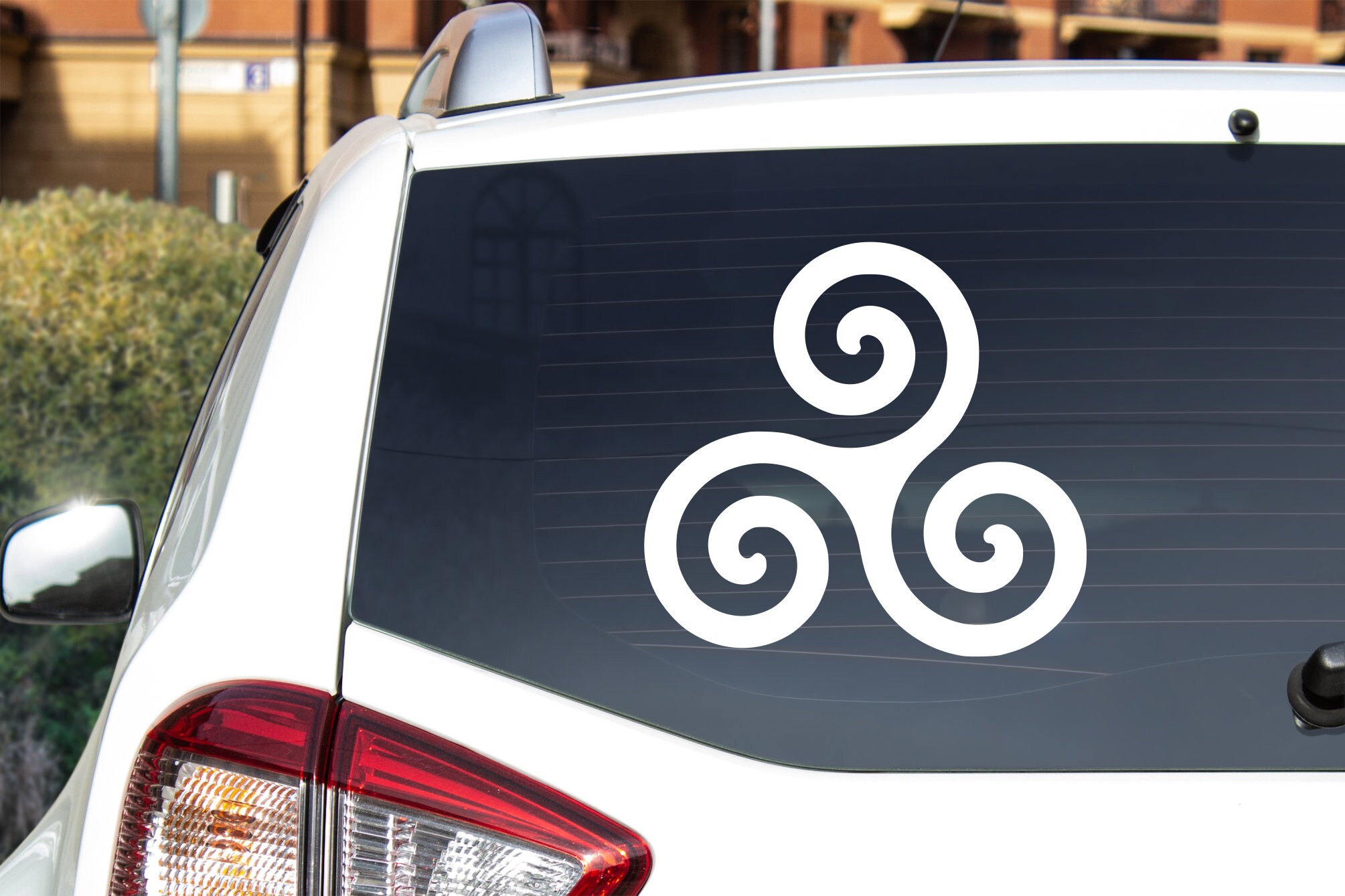 Celtic Triple Spiral Vinyl Car Decal // Irish Celtic Waterproof Sticker ...