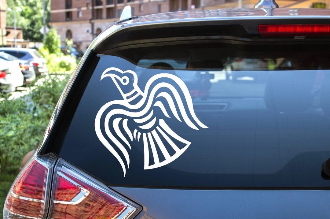 Viking Raven Banner Vinyl Car Decal // Norse Viking Waterproof Sticker ...