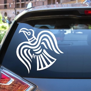 Viking Raven Banner Vinyl Car Decal // Norse Viking Waterproof Sticker ...