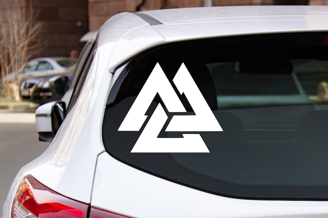 Valknut Vinyl Car Decal // Norse Viking Waterproof Sticker for Window ...