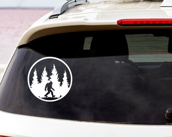 USA Bigfoot Sasquatch Hunting Permit Funny Sticker Glossy or ...
