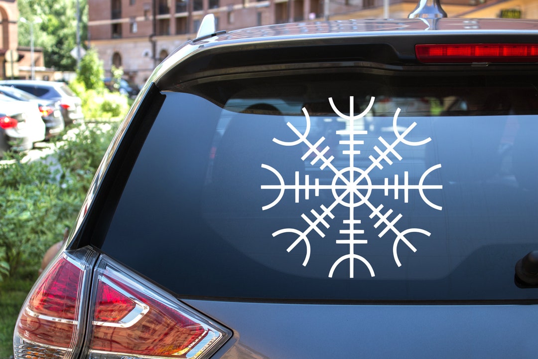 Helm of Awe Vinyl Car Decal // Norse Viking Waterproof Sticker for ...