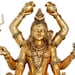 31lord Shiva, Brass Hand Painted Lord Shiv, Large Six Hand Mahadeva ...