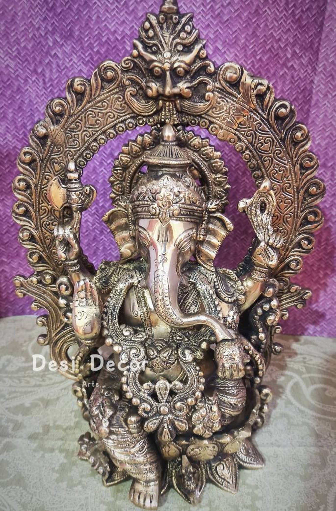 Ganesha Statue 16 Inch Lord Ganesha Statue Brass Ganesh - Etsy