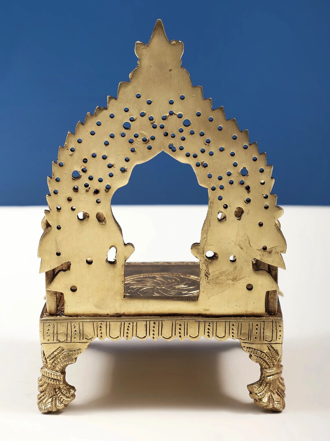 Brass God Throne, 08 Brass Singhasan, Vintage Throne, Handcrafted ...