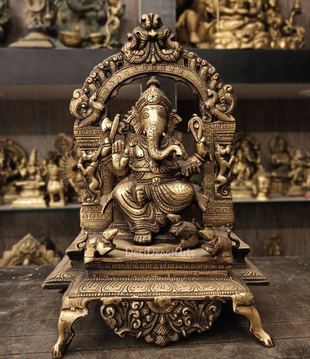 Big Large Size Ganesha Statue, 11" Big Large Size Brass Ganesh ...