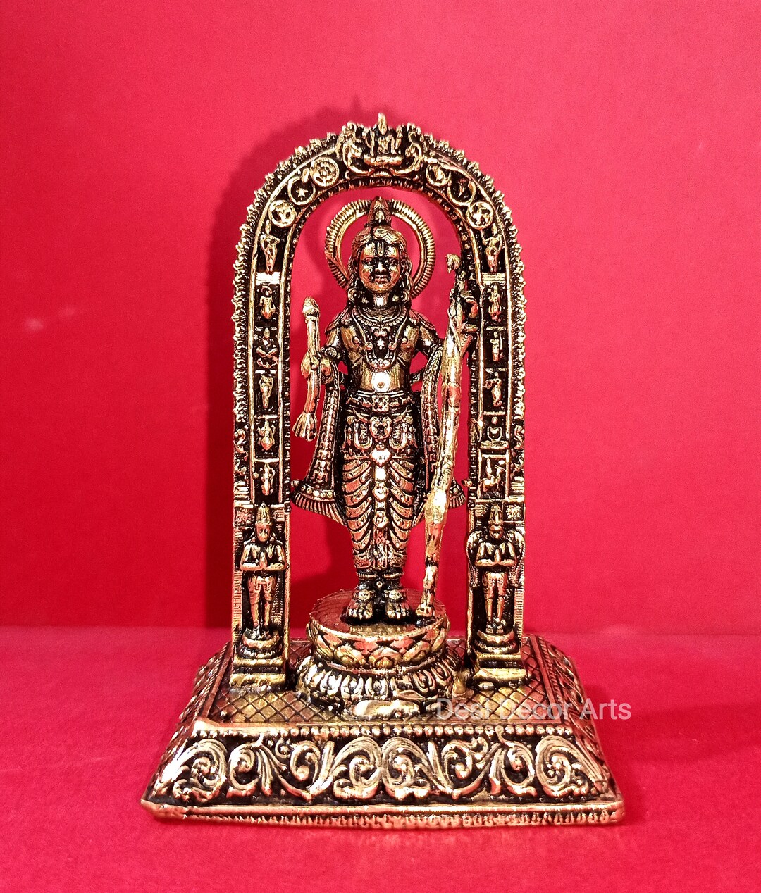 3" Brass Small Ram Lala, Ayodhya Ram Lalla Murti, Hindu God Vintage ...