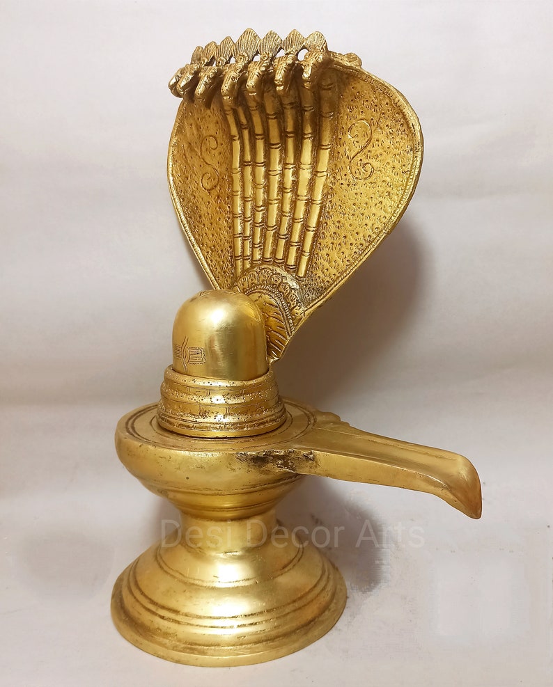 14 Brass Shivling, Maha Shiva Lingam, Lord Shiva Sculpture, Symbol of ...