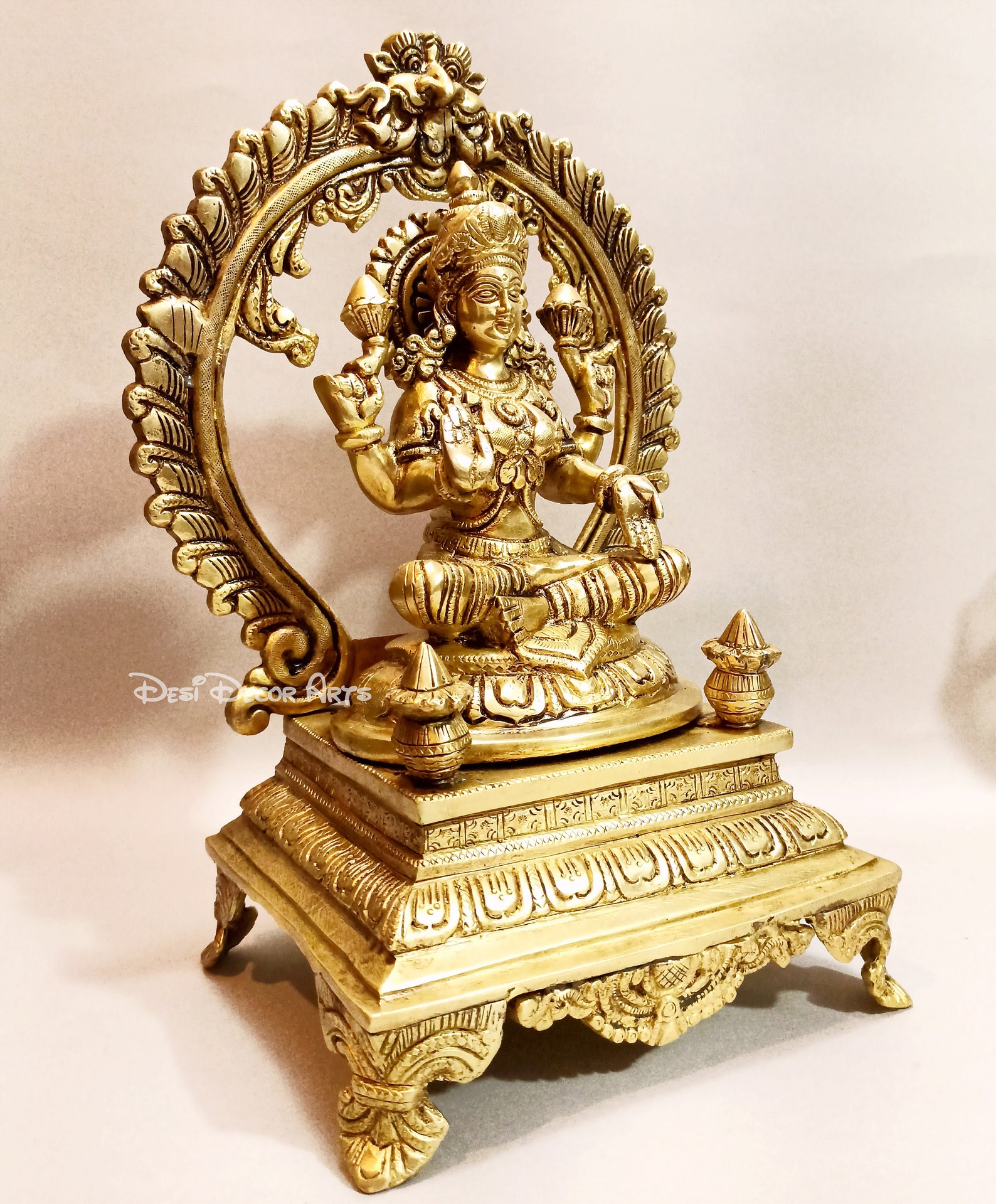 Lakshmi Statue 12 Goddess Lakshmi Idol, Sitting Lakshmi Sculpture ...