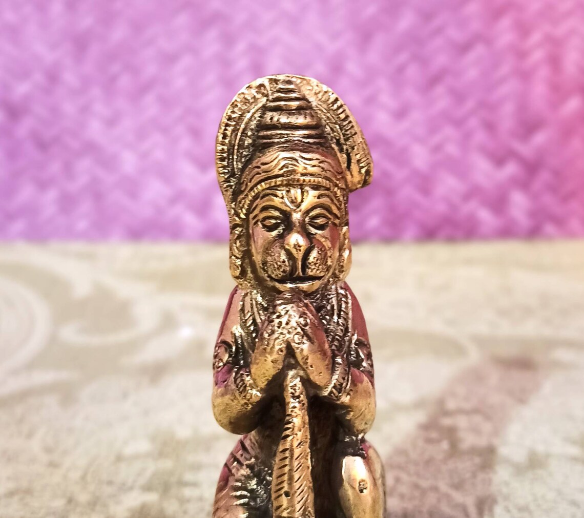 4 Small Lord Hanuman Statue Sitting Hanuman Statue - Etsy