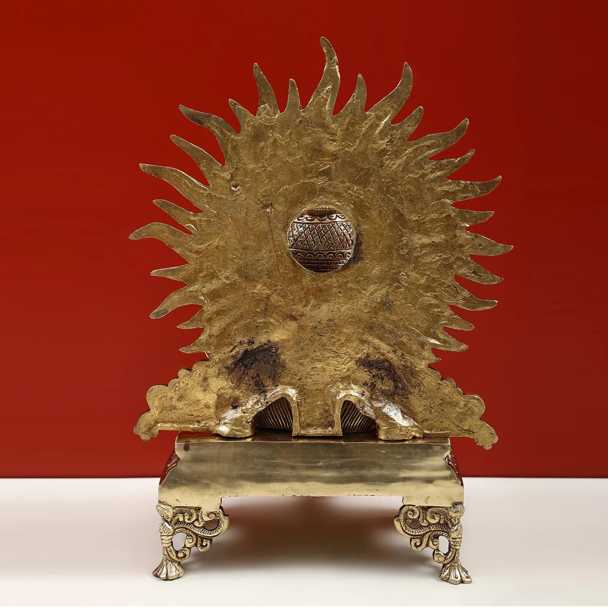 Hanuman Statue 14 Brass Lord Hanuman Bust on Pedestal , Bajrang Bali ...