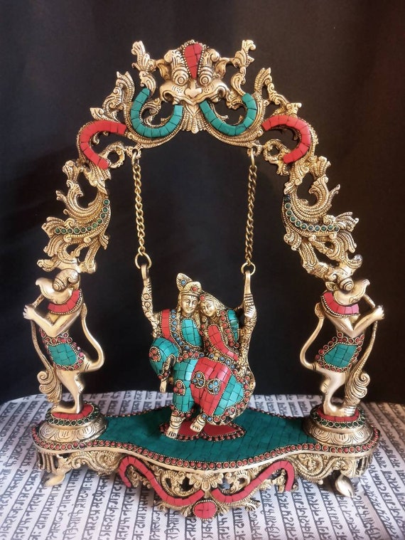 Radha Krishna On Jhula