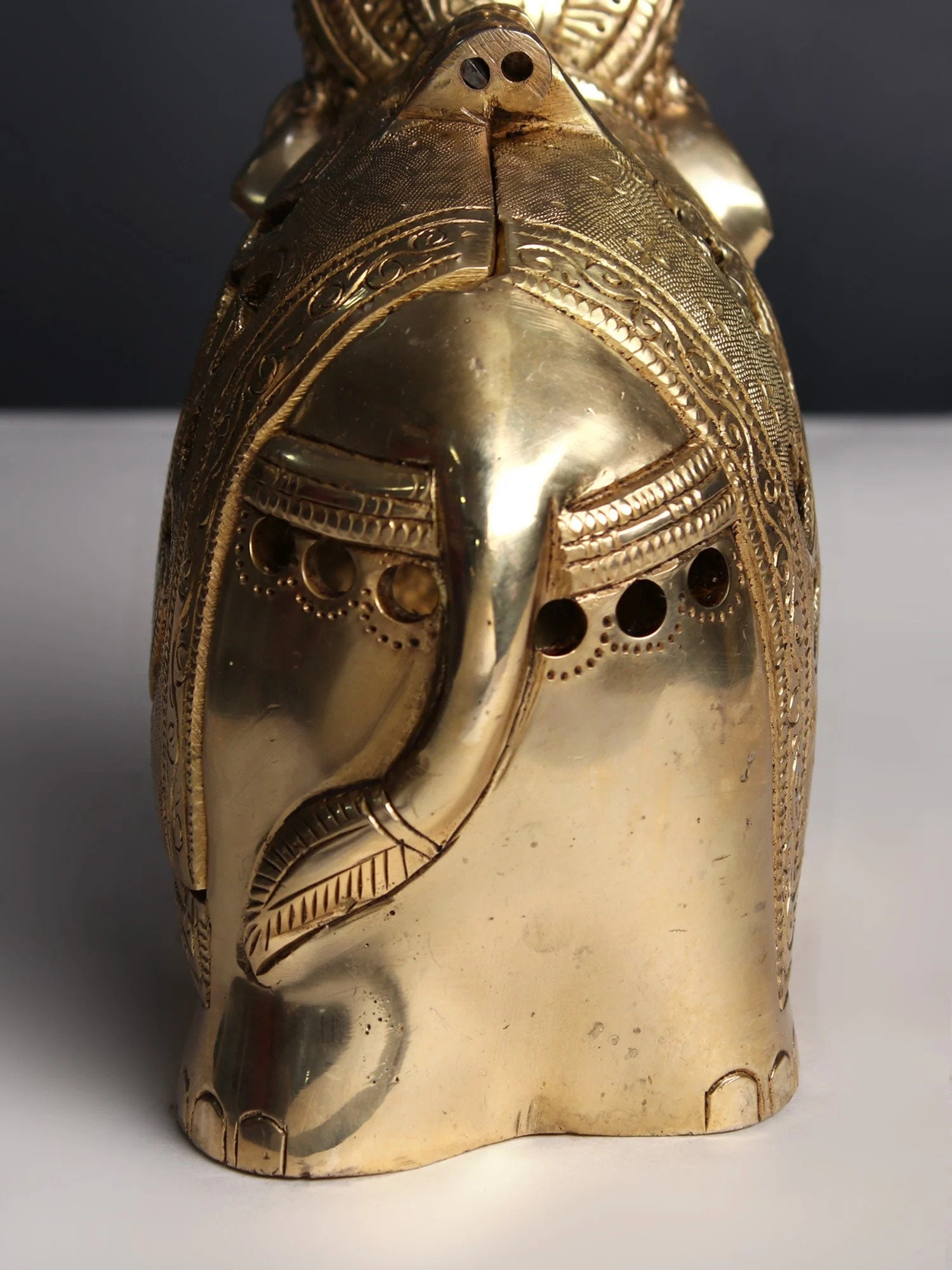 10 Elephant Lamp in Brass, Elephant Design Tealight Holder, Handmade ...