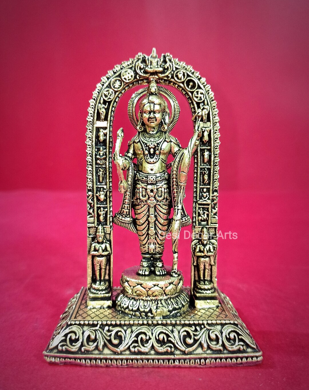 4" Brass Small Ram Lala, Ayodhya Ram Lala Murti, Lord Ramchandra, Lord ...