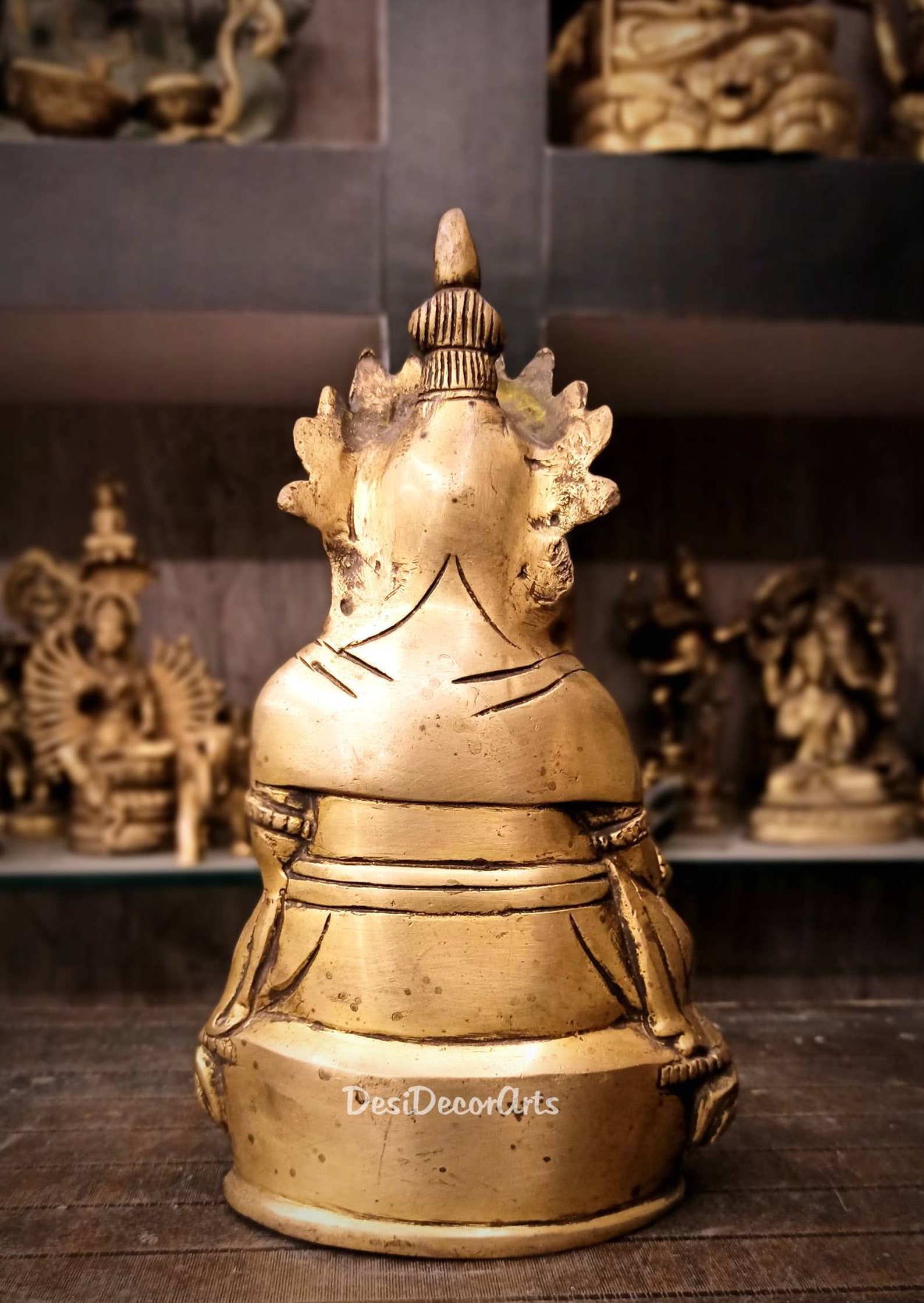 9brass Lord Kuber Maharaj Statue With an Urn of Gold - Etsy