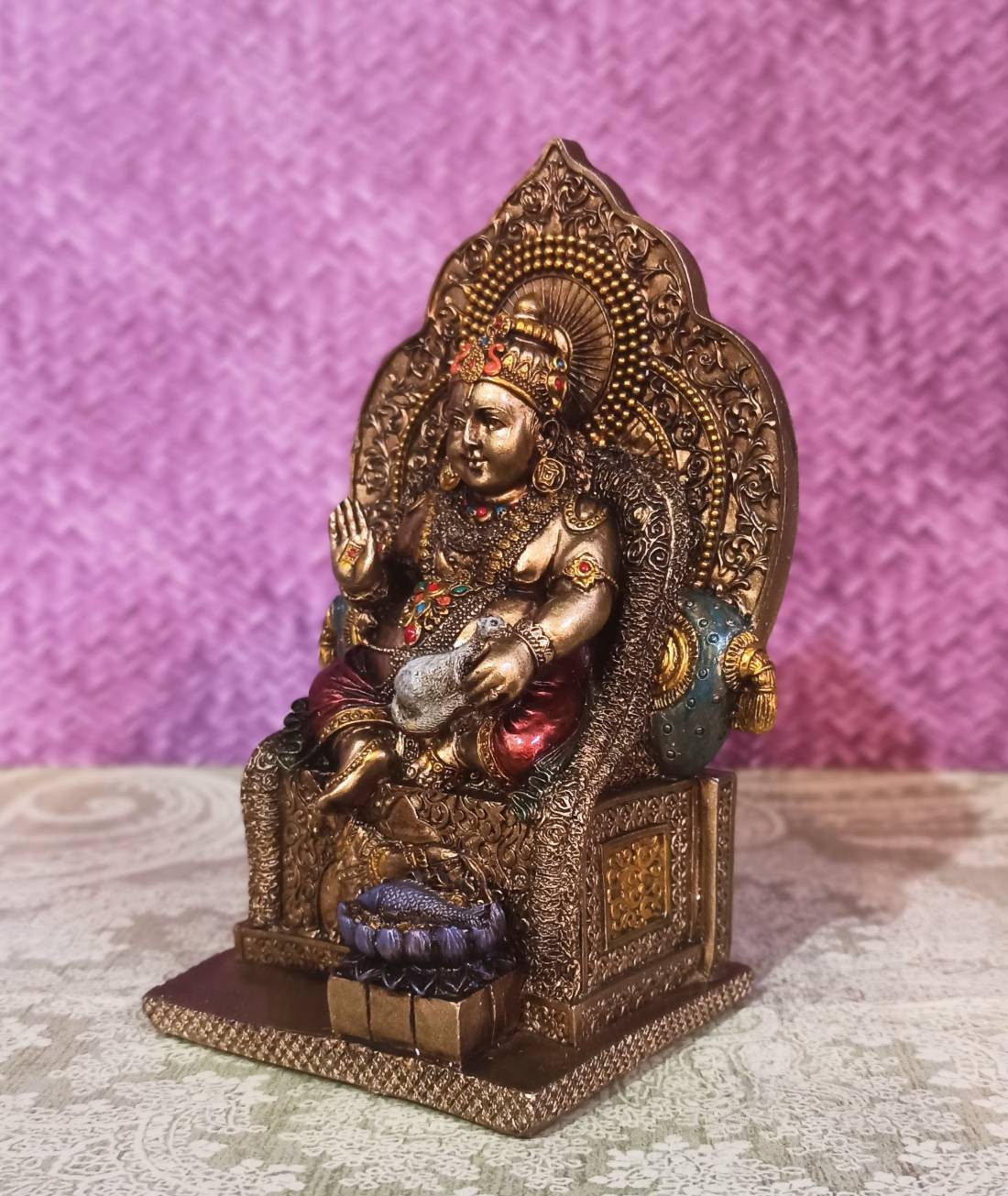 18CM Kuber Statue, Kubera Sculpture, Kubera Idol, Wealth God Statue ...