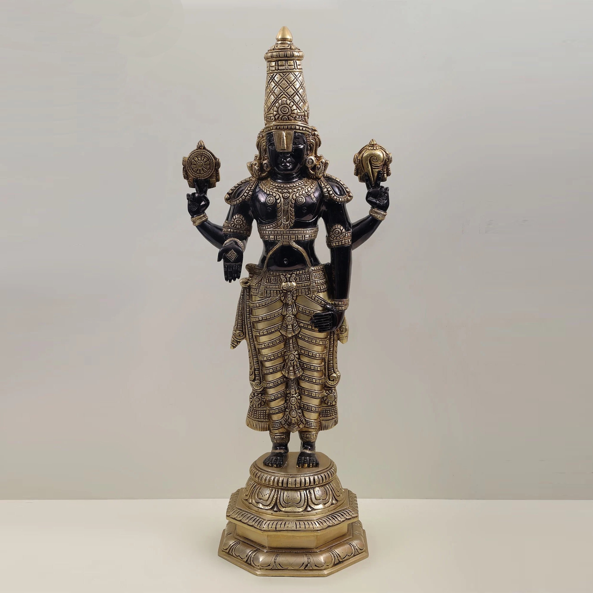 33brass Tirupati Balaji Statue Large Big Brass Shree - Etsy