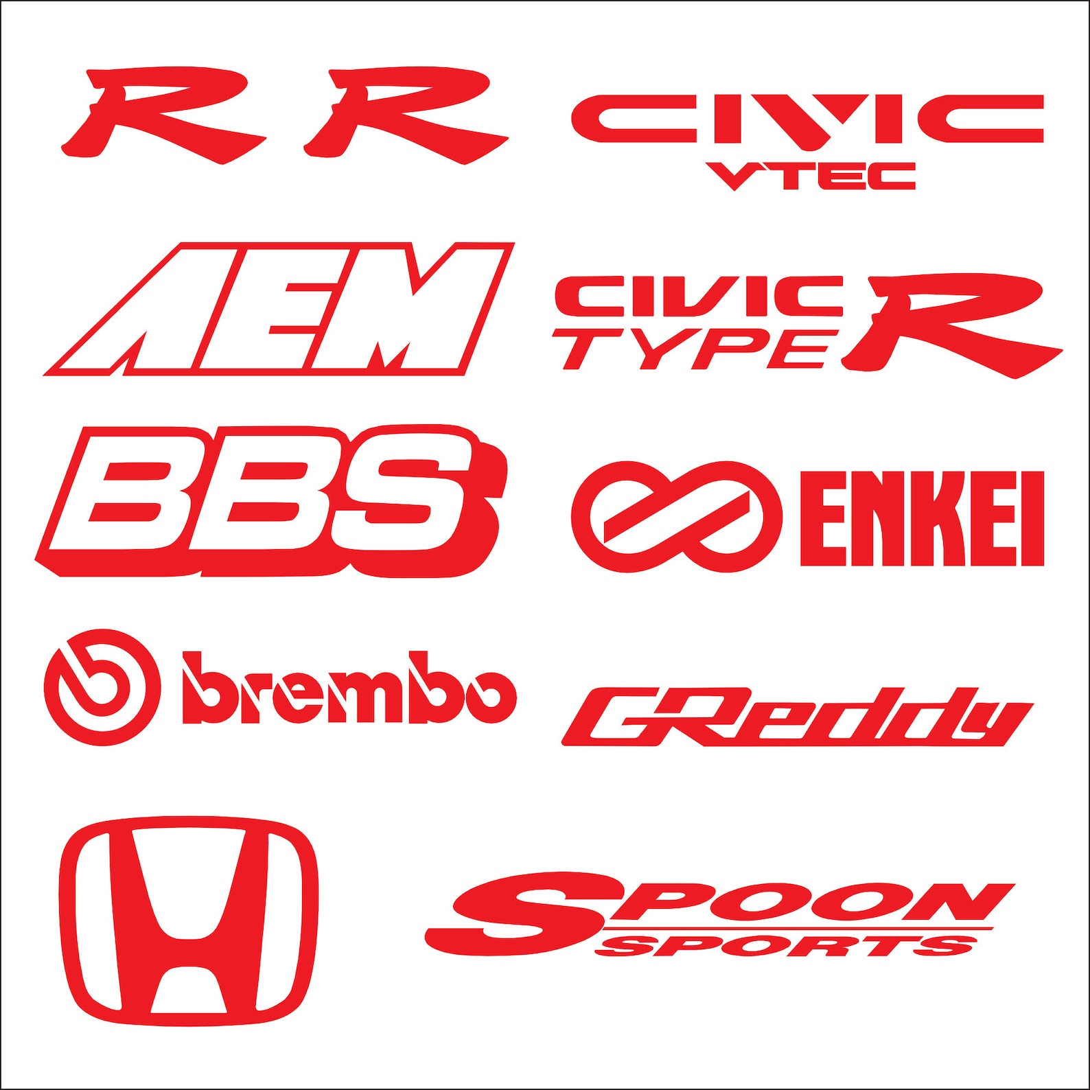 Automotive Performance Stickers Performance Decals JDM Stickers Decal ...