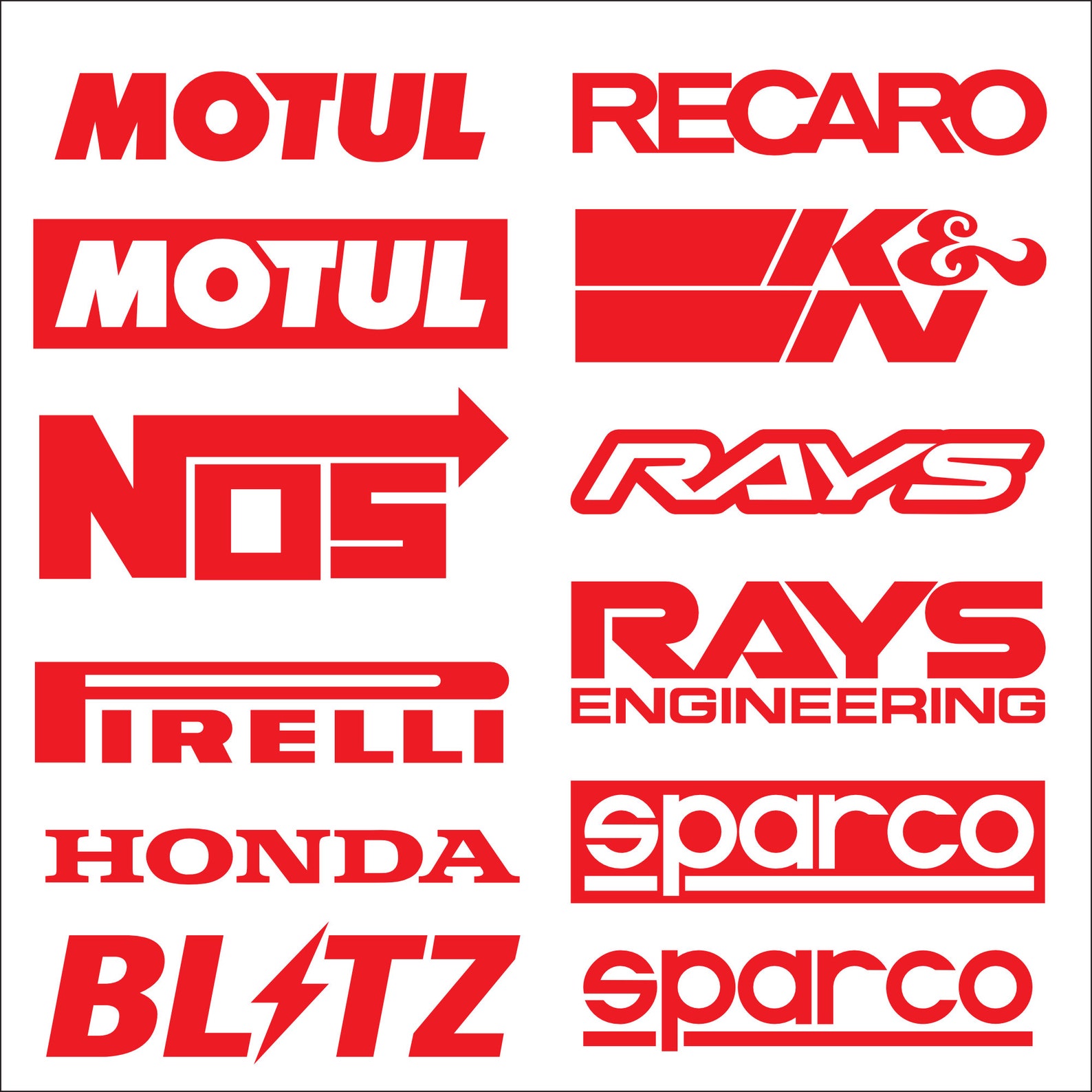 Automotive Performance Stickers | Performance Decals | JDM Stickers ...