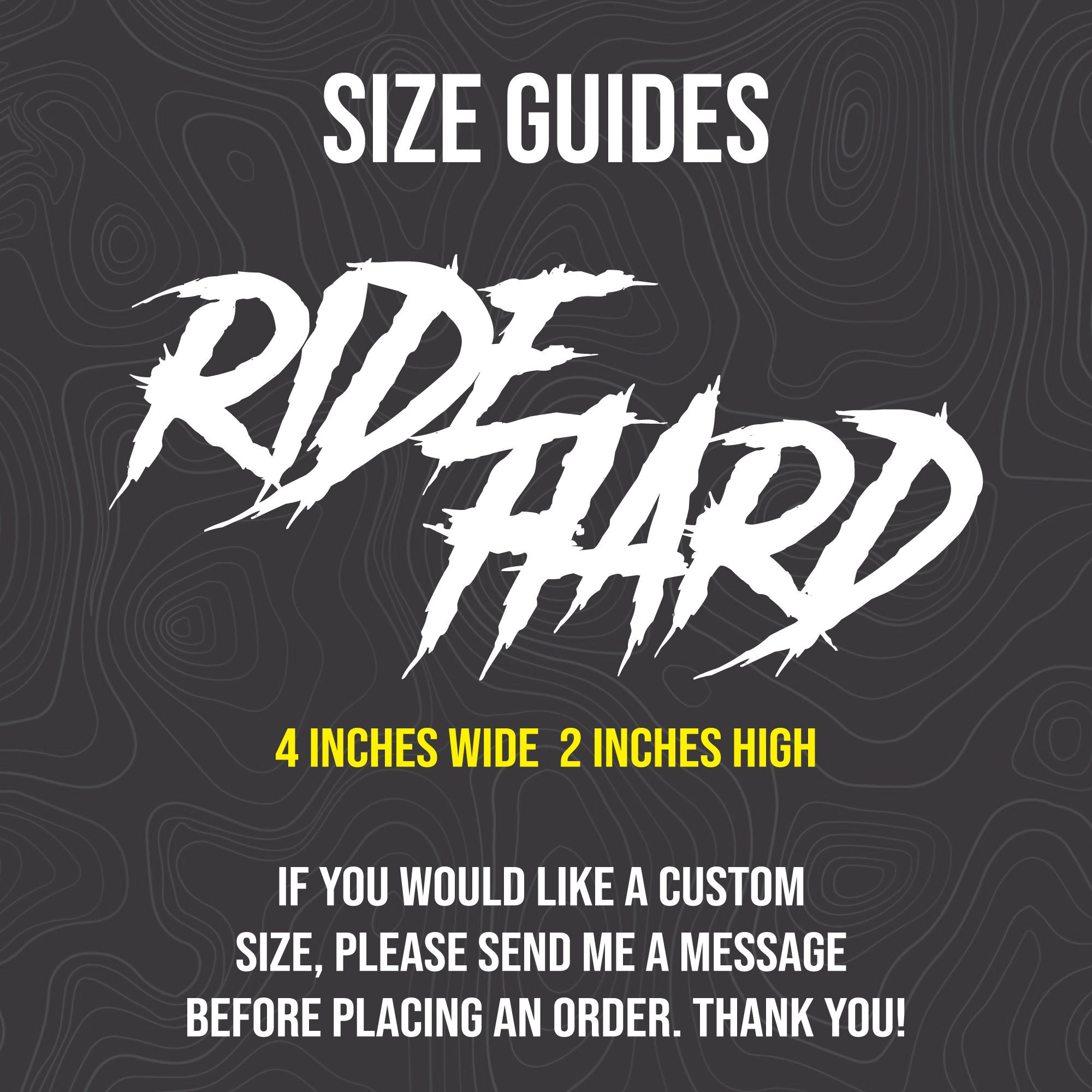 Ride Hard MTB Decal Mountain Bike Decal MTB Enthusiast - Etsy