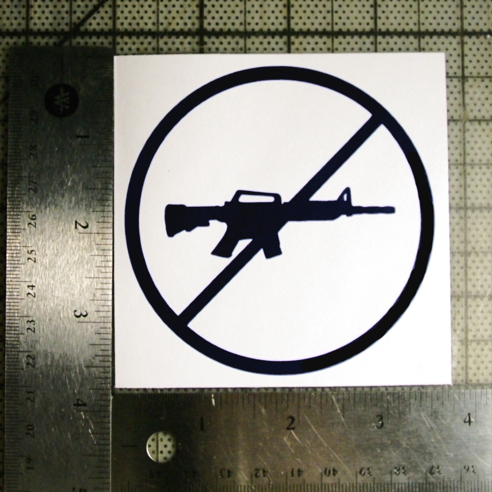 Ban Assault Rifle Icon Sticker Gun Control Decal for Cars - Etsy