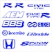 Automotive Performance Stickers Performance Decals JDM Stickers Decal ...