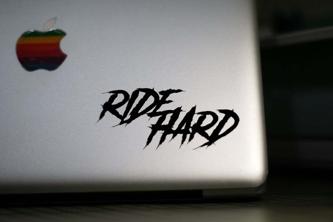 Ride Hard MTB Decal | Mountain Bike Decal | Mountain Bike Gift - Etsy