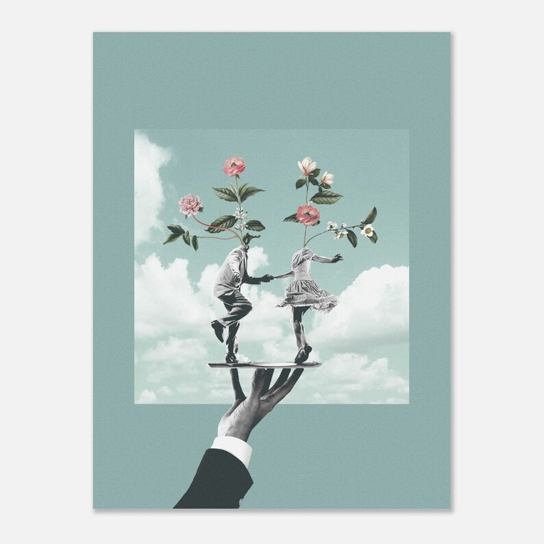 Let's Go Dancing Museum-quality Matte Poster, Collage Wall Art, Archive ...