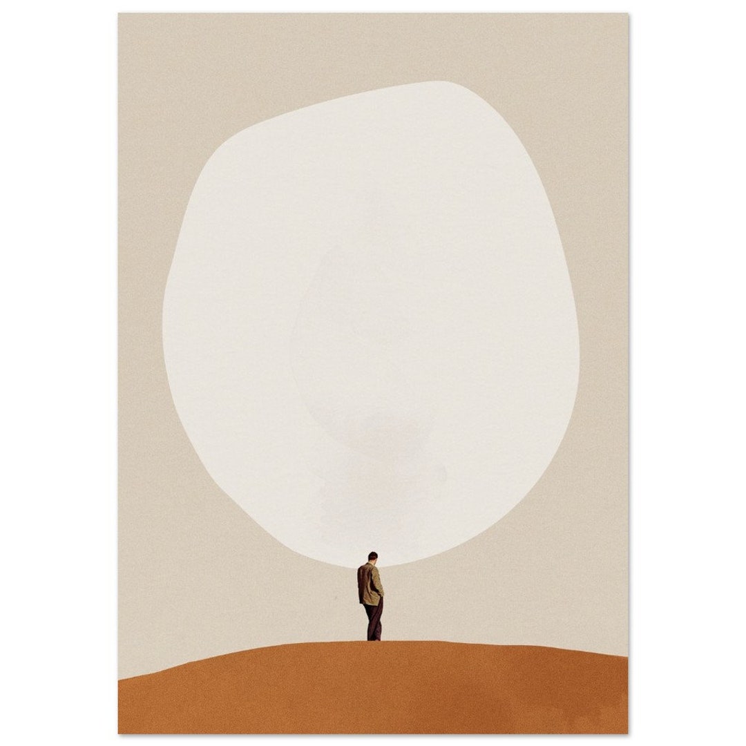 Overthinking Museum-quality Matte Poster, Collage Wall Art, Archive ...
