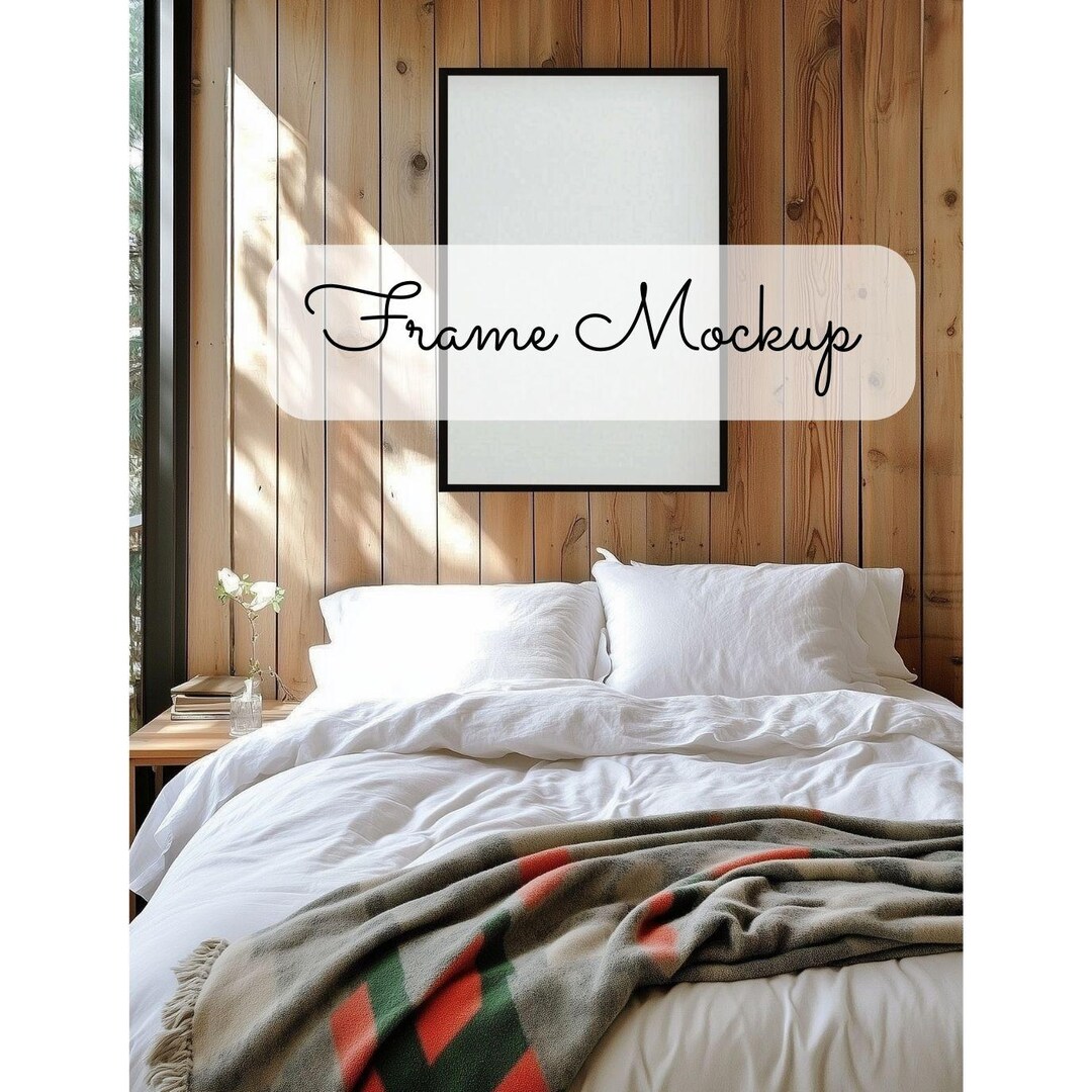 Blank Frame Template for Vertical 2:3 Art Prints, 16x24, Cabin Interior ...
