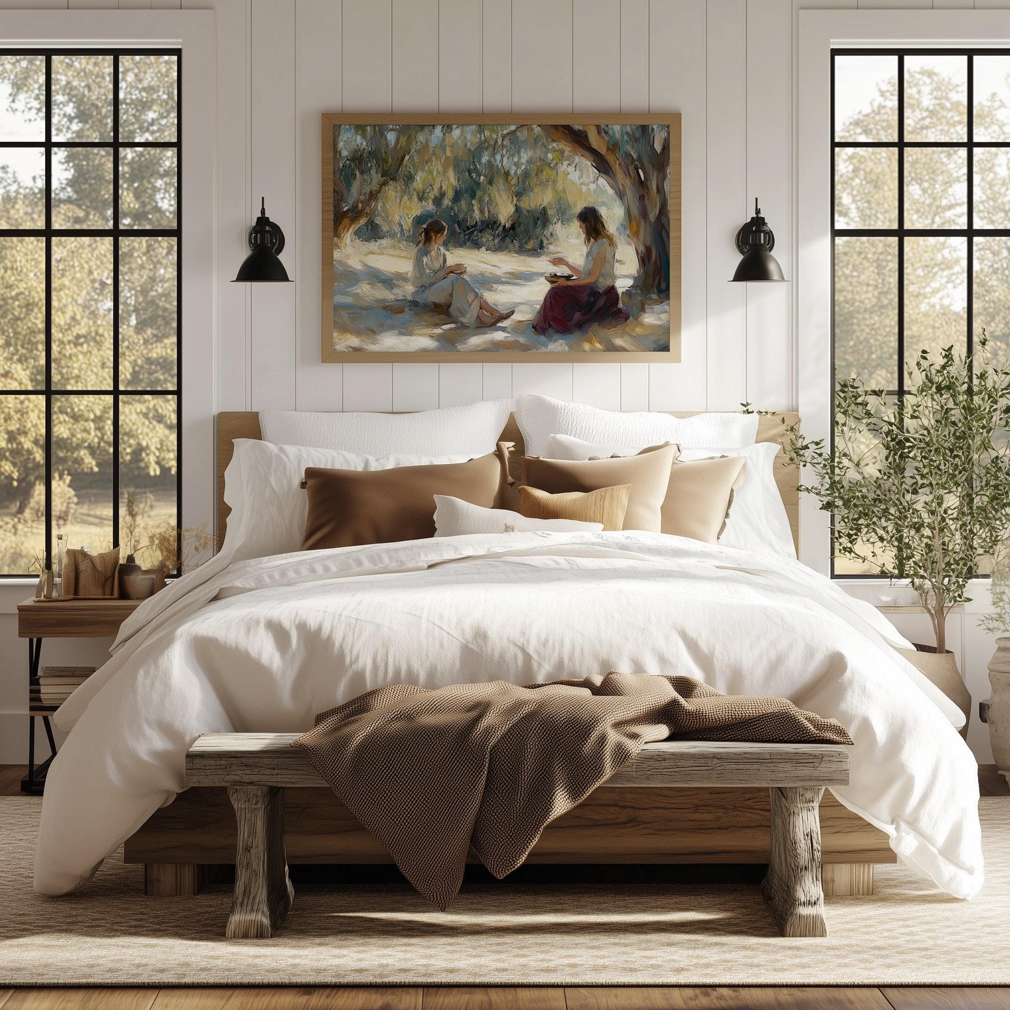 Bedroom Frame Mockup: Traditional Room Art Template (PSD) - Etsy