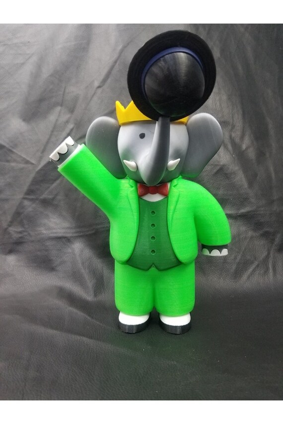 3d Gift Babar the Elephant Character Babartheelephant - Etsy