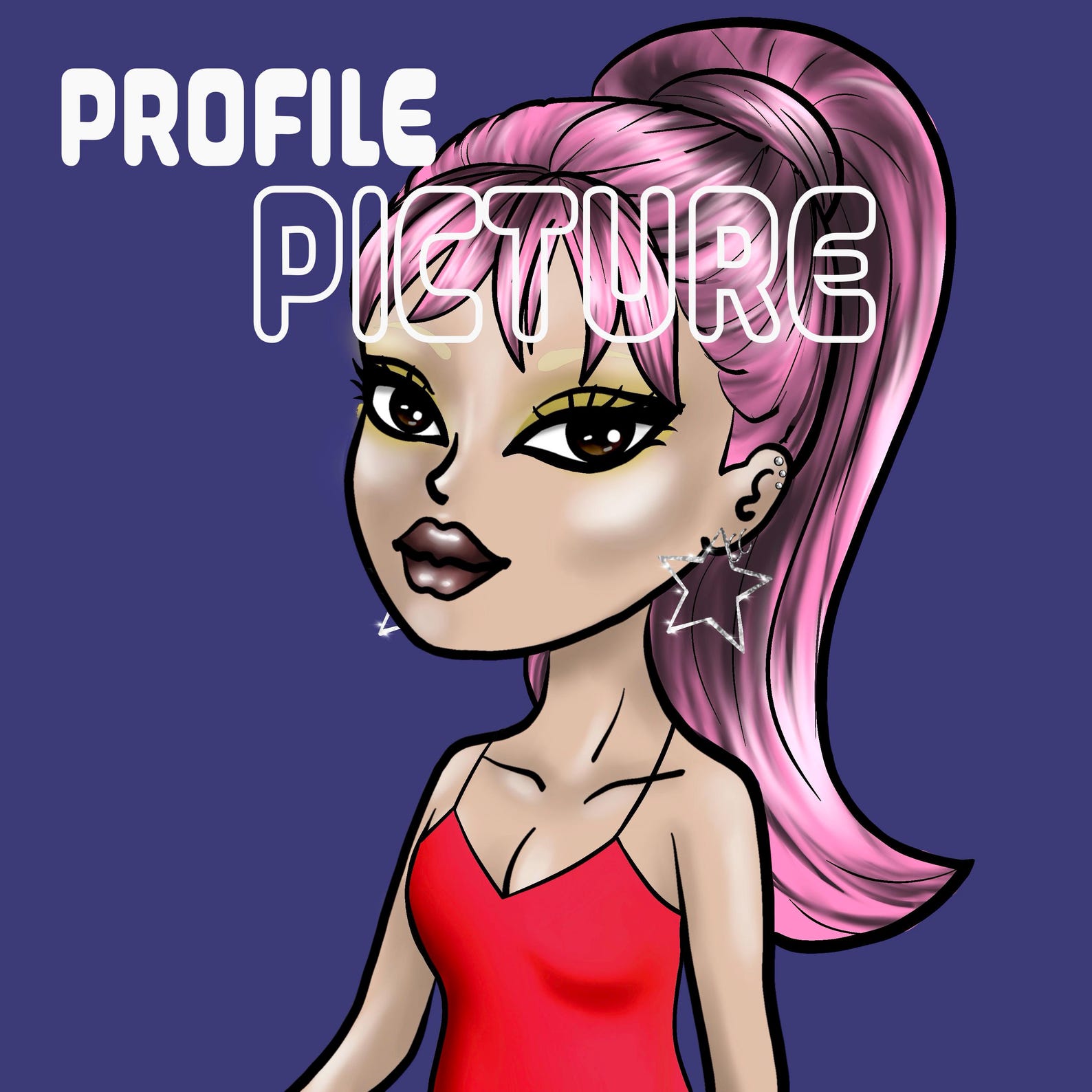 Profile Picture Icon Baddie Streamer Instagram Youtube Tiktok Twitch ...