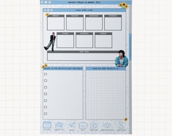 Jungkook Seven Days A Week Planner - Etsy
