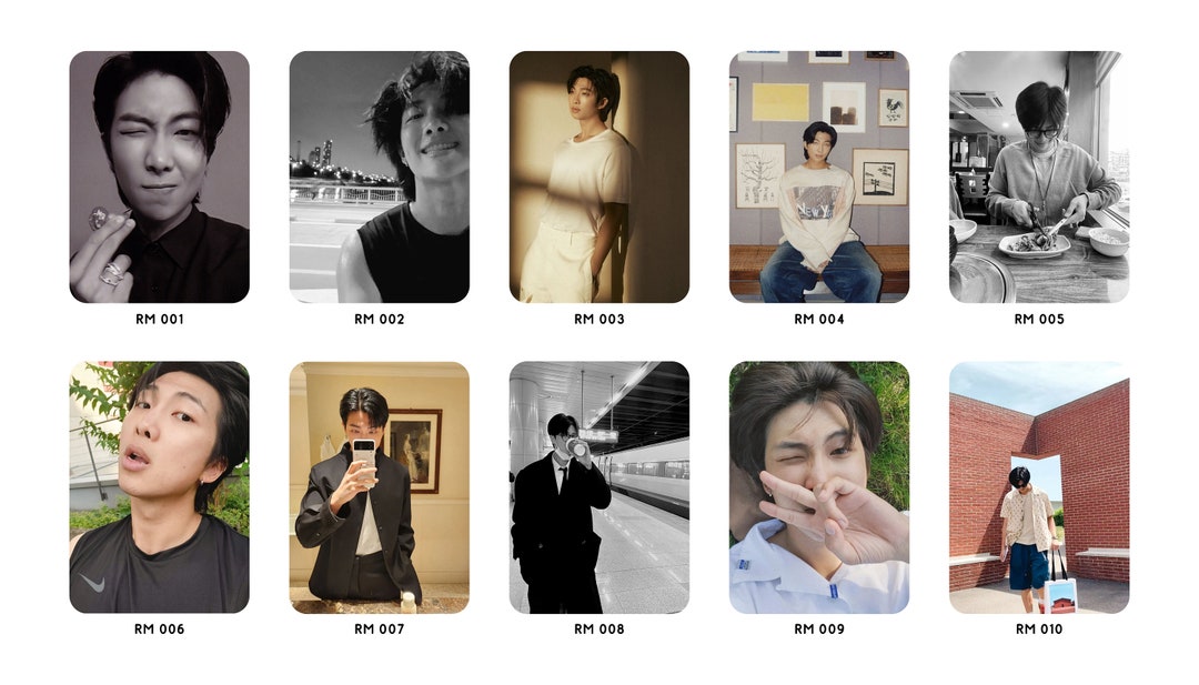 BTS Namjoon RM Photocards | Moonchild Market - Etsy