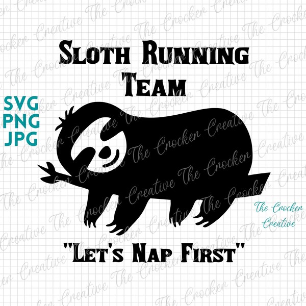 Sloth Running Team - Etsy
