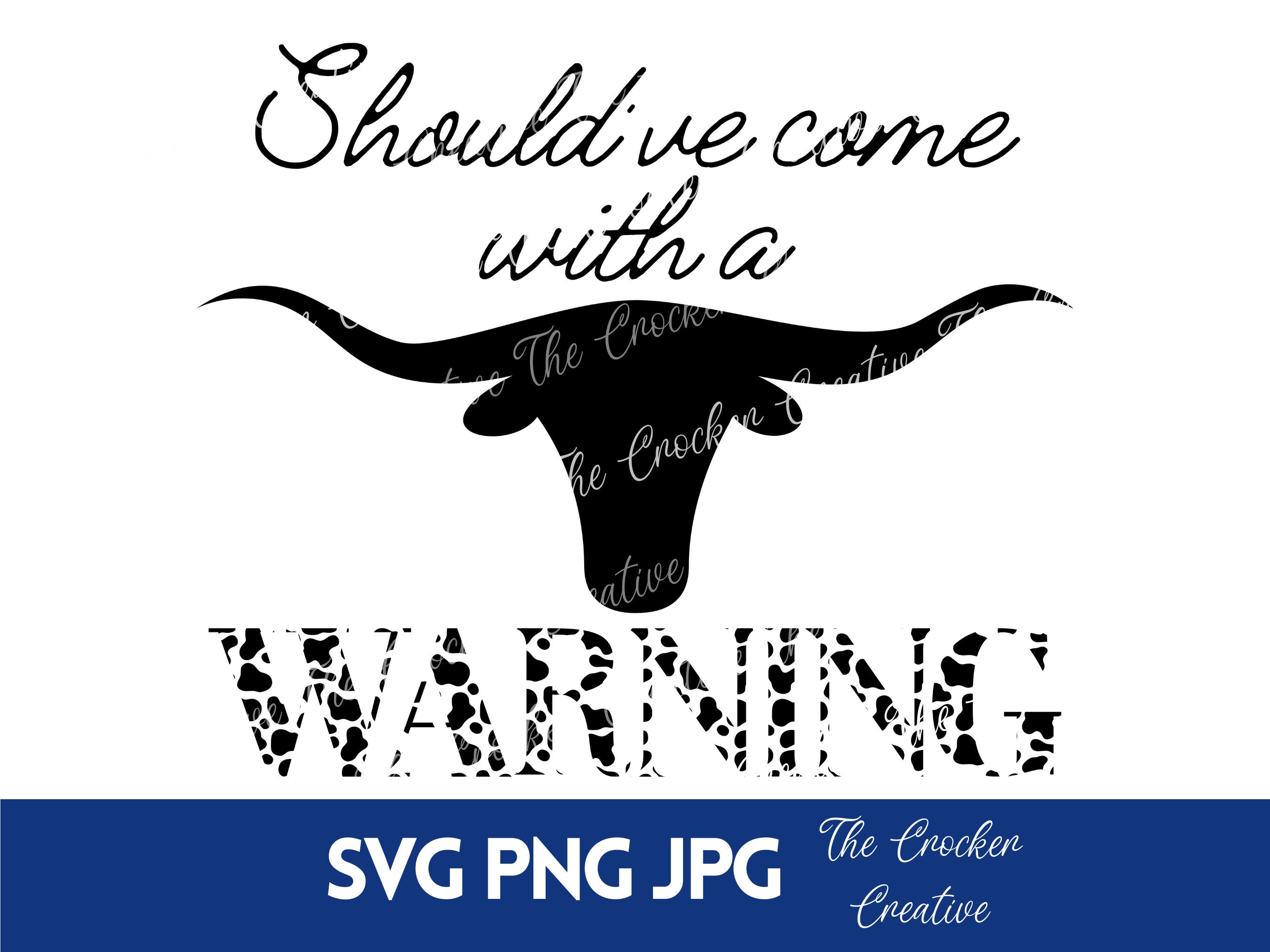 Should've Come With a Warning SVG, Morgan Wallen SVG, Country Music SVG ...