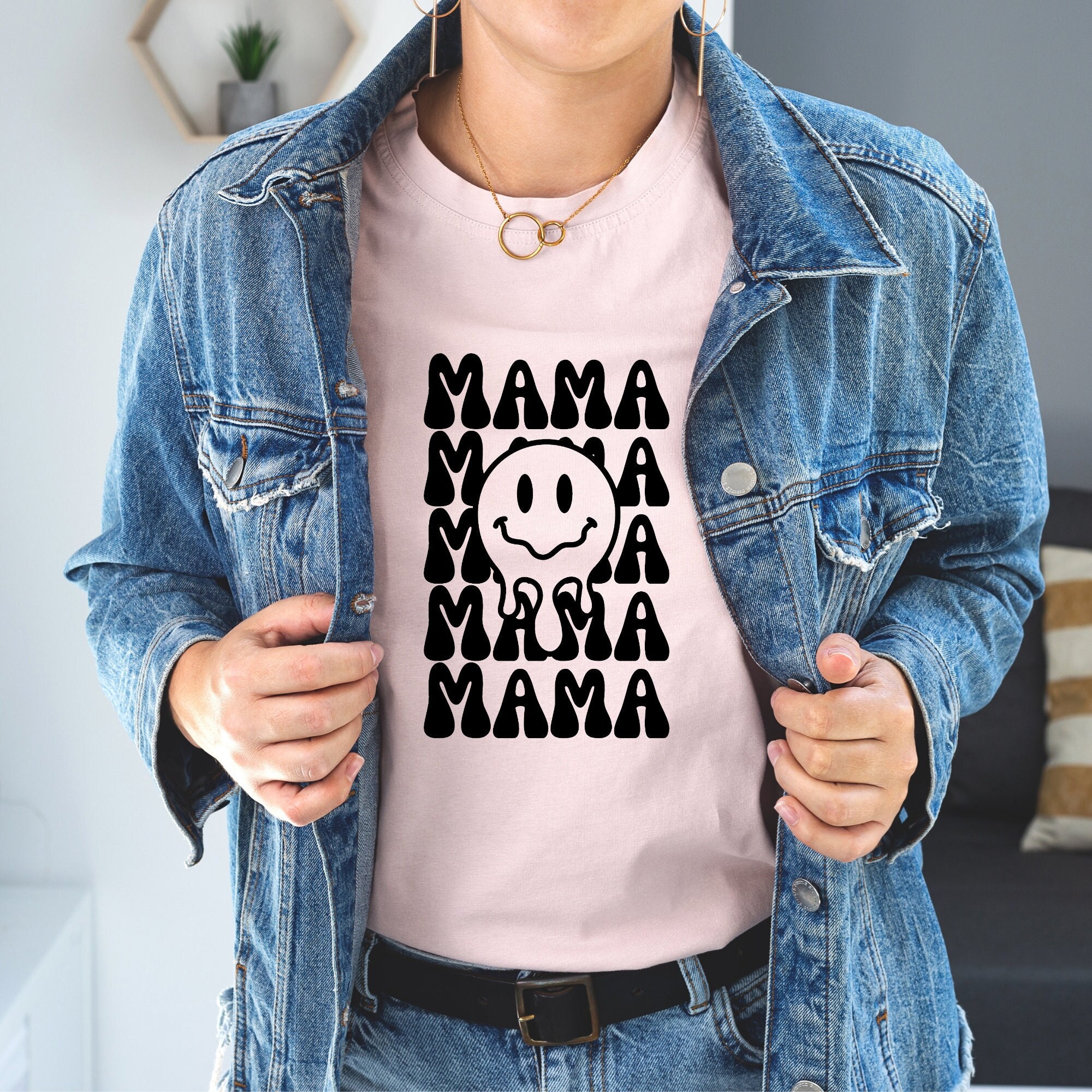 Mama SVG Smiley Face SVG Mom Shirt Retro Quote Print Mom Svg Smiley ...