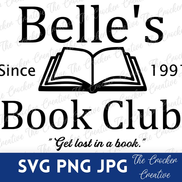 Belle Book Svg - Etsy