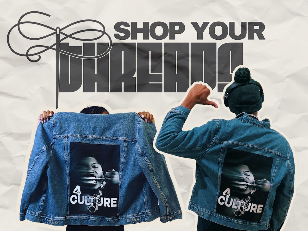 4the Culture Jean Jacket | Black Culture Jean Jacket | Black Owned ...
