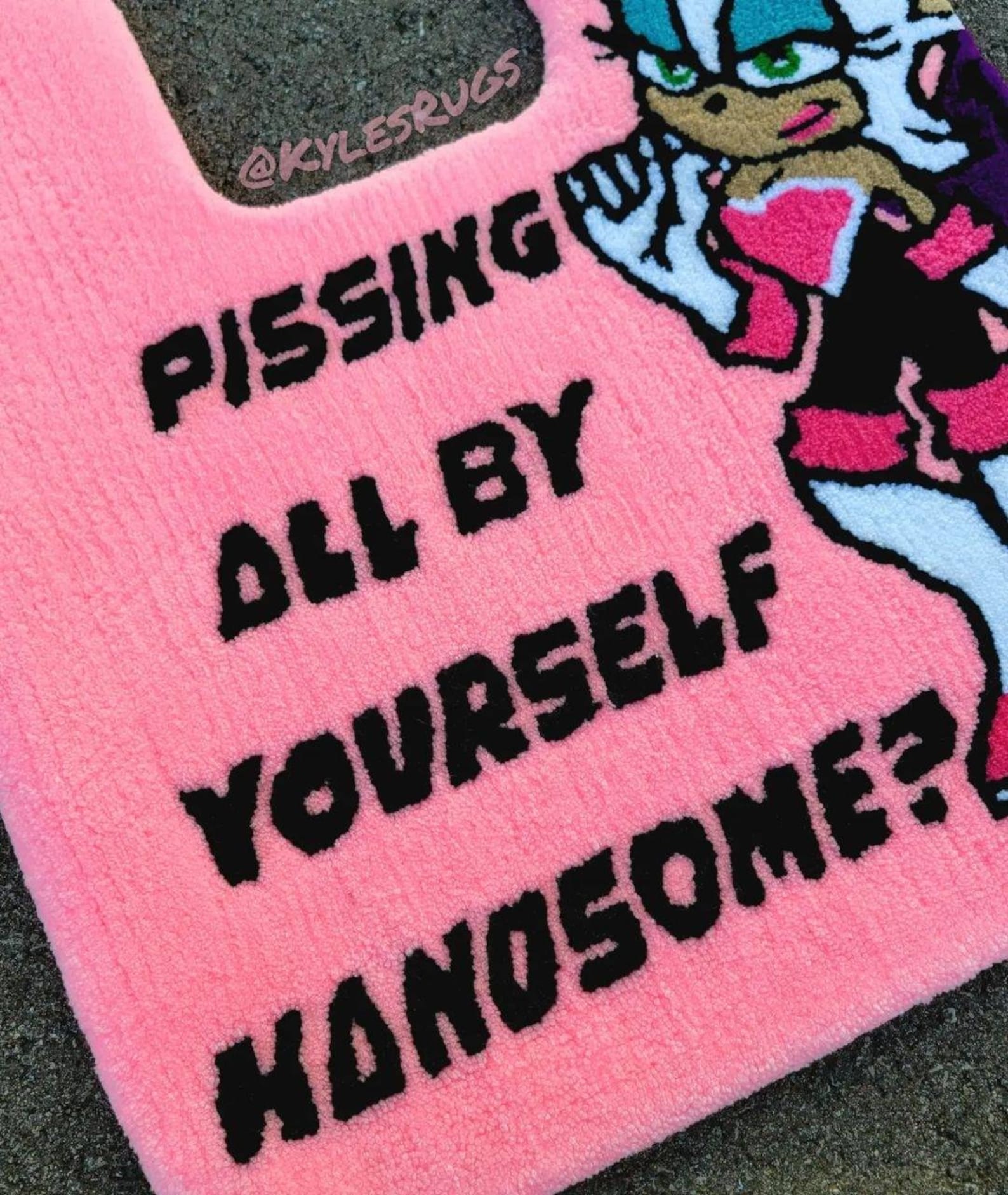 Rouge the Bat "pissing All by Yourself Handsome?" OUTWARD Facing ...