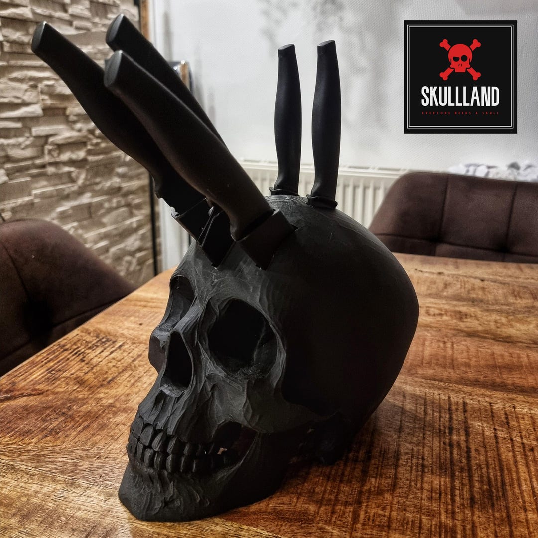 5-piece Knife Block SKULL | SKULL | SKULL Incl. 5 Professional Knives ...