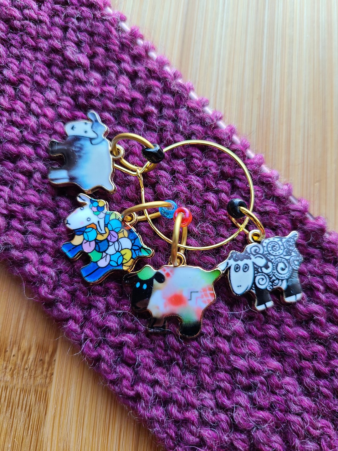 4 Sheep Stitch Marker Set, Knitting Notions, Knitting Accessory - Etsy