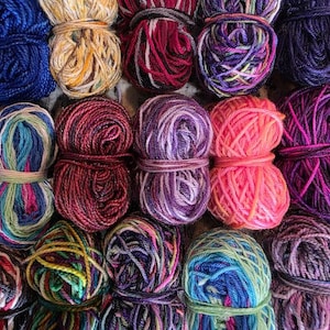 Mystery Sock Yarn Bundle, Mini Skein Set, Hand Dyed Yarn , Wool Yarn ...