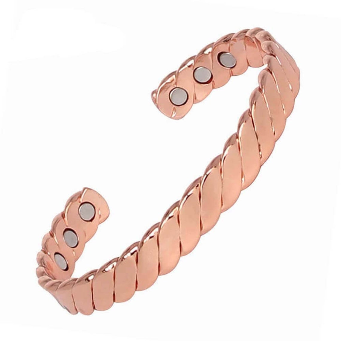 Beautiful Pure Copper Magnetic Bracelet Men Women Bangle Etsy