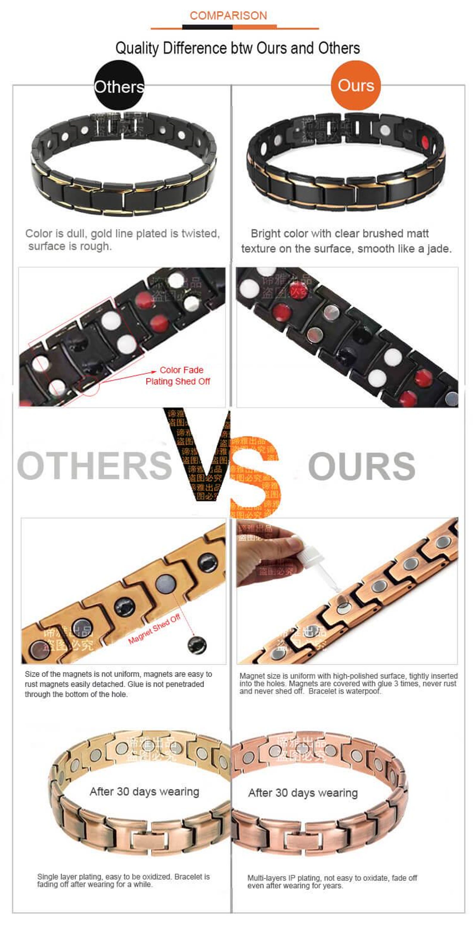 Blue Magnetic Bracelet Men Women Renew Balance Energy Power Strength ...