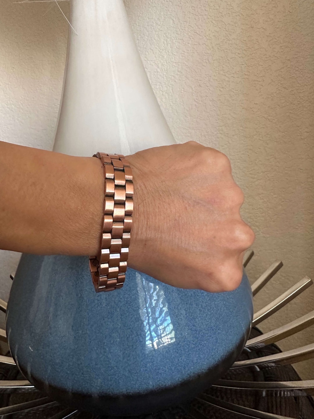 Gorgeous Heavy Copper Magnetic Bracelet Men Women 42 Max Magnets Renew ...