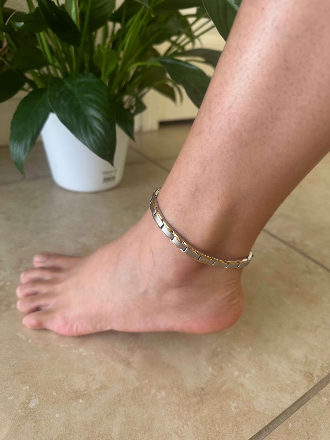 Thinnest SG Magnetic Anklet Bracelet Women 18 Magnets Restore Balance ...