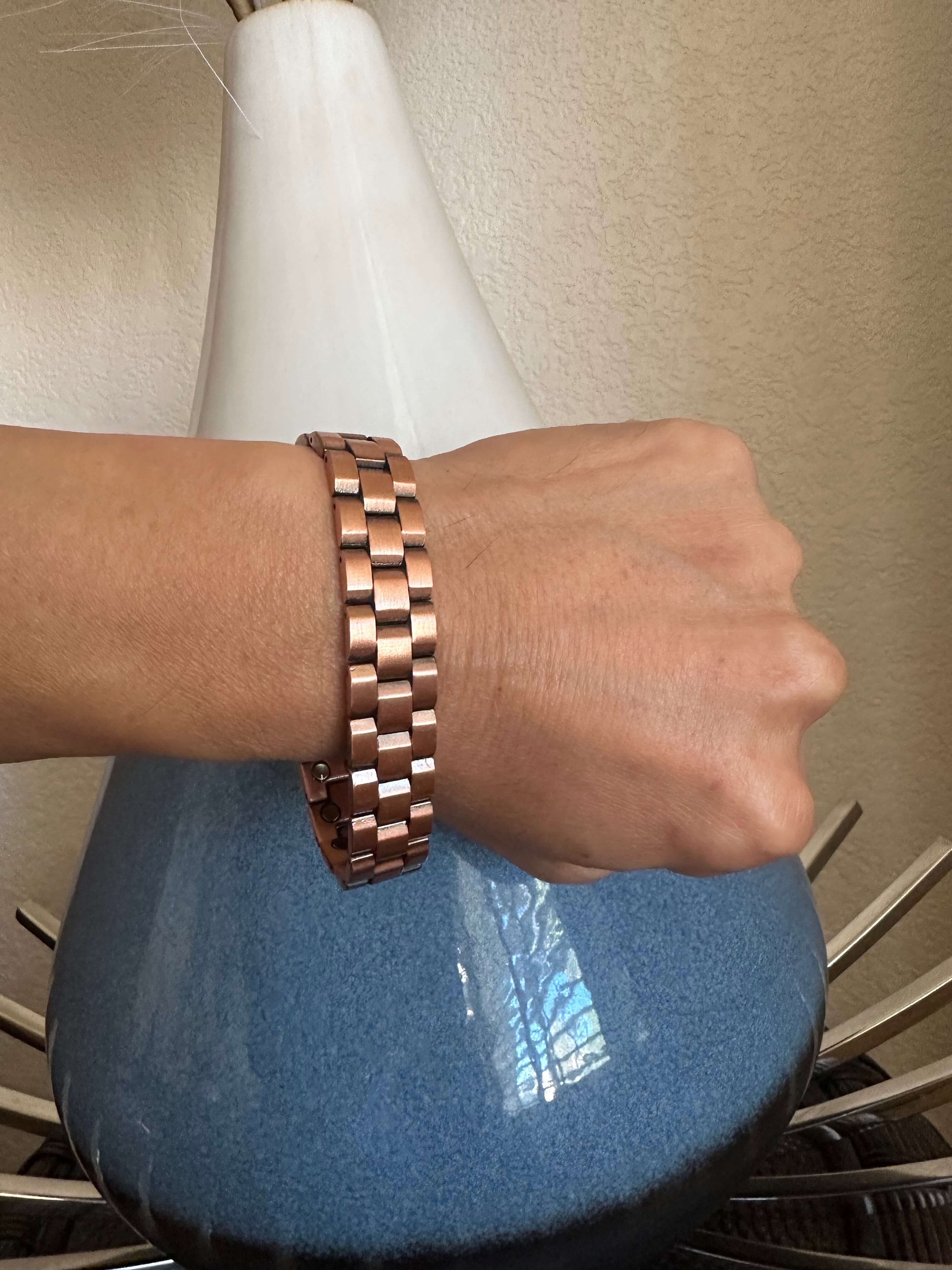 Gorgeous Heavy Copper Magnetic Bracelet Men Women 42 Max Magnets Renew ...